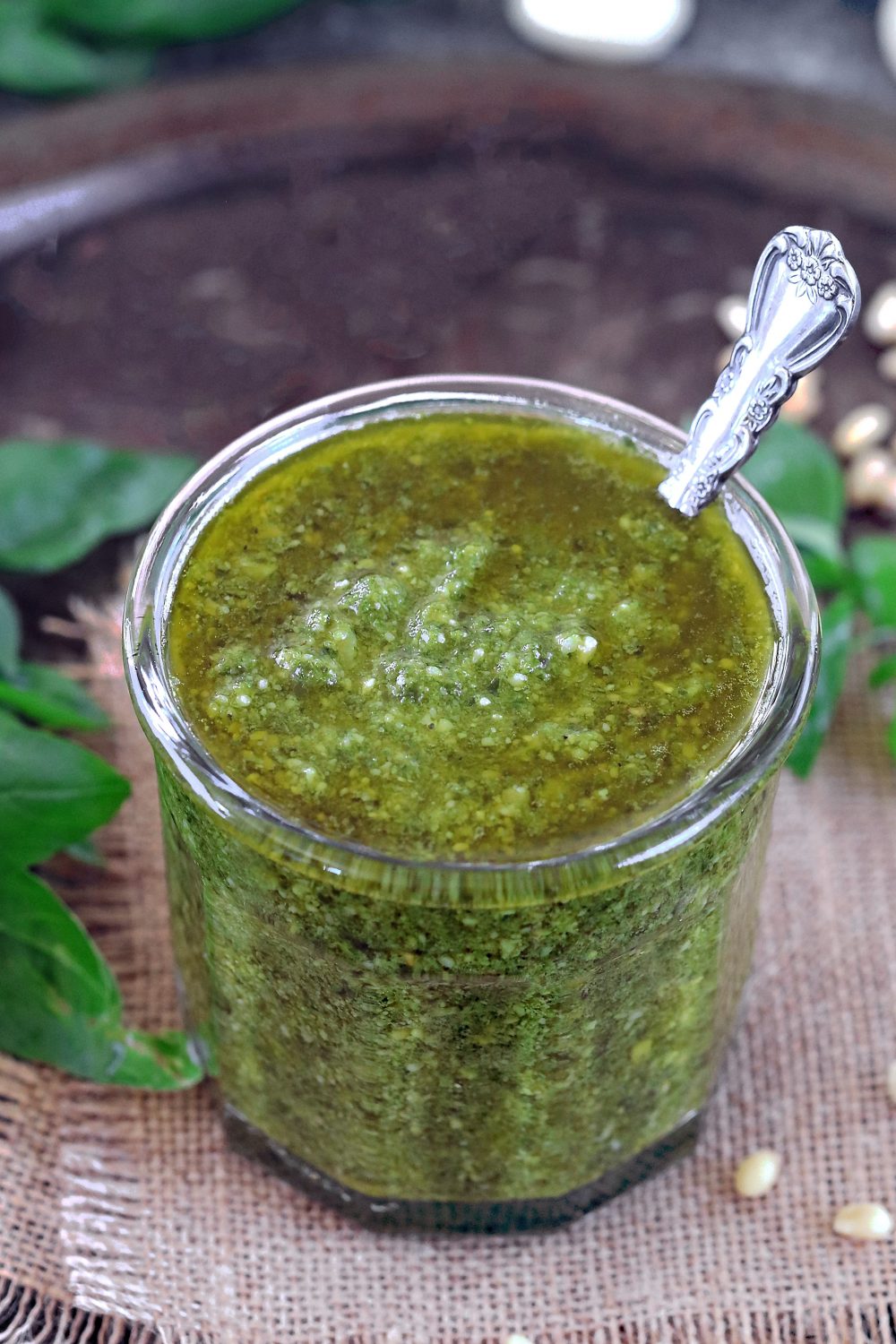 Homemade Basil Pesto Sauce