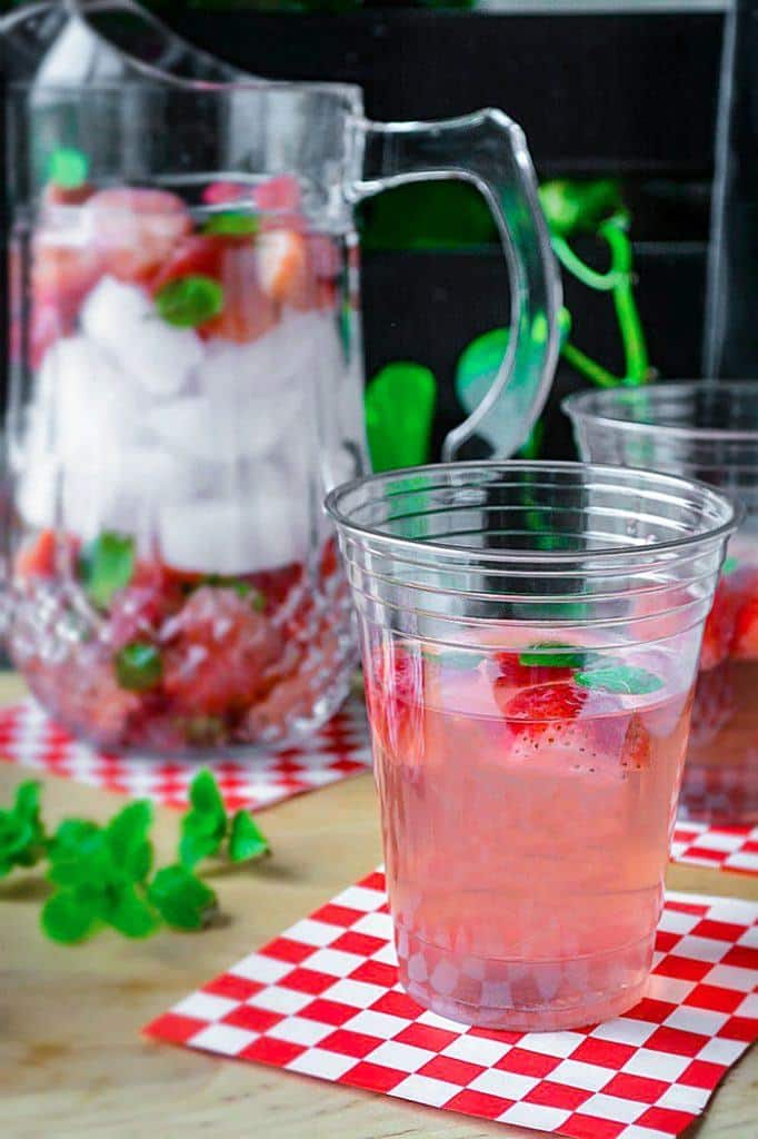Strawberry Flavored Water (Strawberry infused water) - Ruchiskitchen