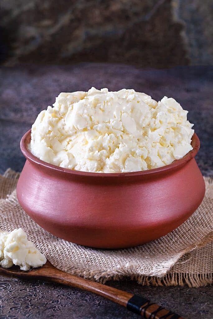 Homemade White Butter or Makhan, Homemade Indian Butter