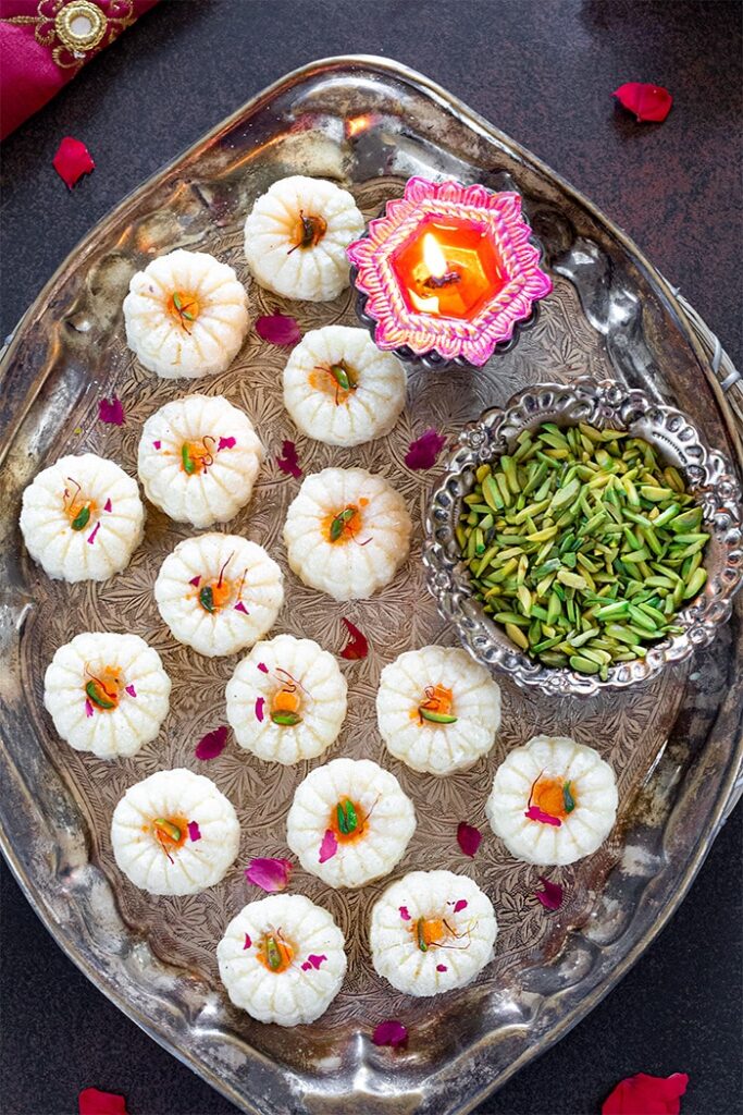 Coconut Malai Peda, Malai Peda Recipe - Ruchiskitchen