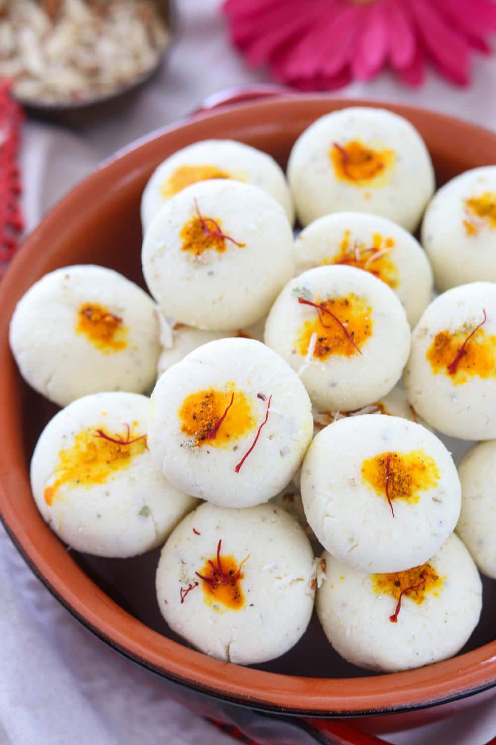 Coconut Malai Peda, Malai Peda Recipe - Ruchiskitchen