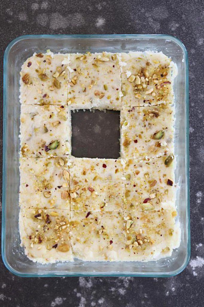 Pista Burfi Recipe. Milk Mawa Pista Burfi (Diwali Recipe) - Ruchiskitchen