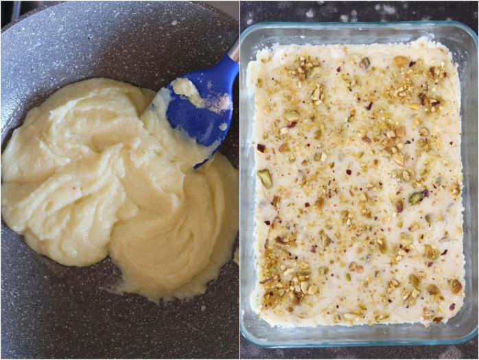 Pista Burfi Recipe. Quick and easy Diwali Pista Burfi Recipe