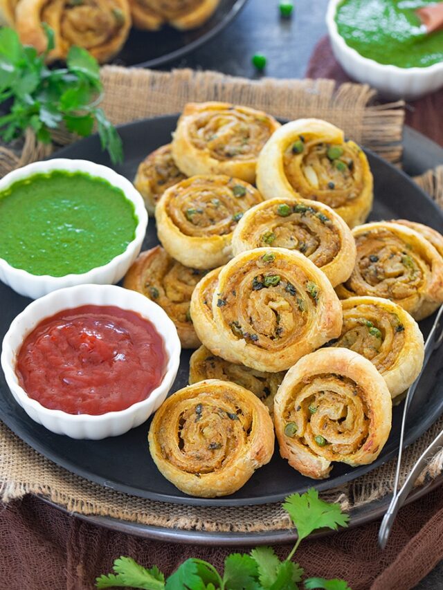 Samosa Pinwheels - RuchisKitchen