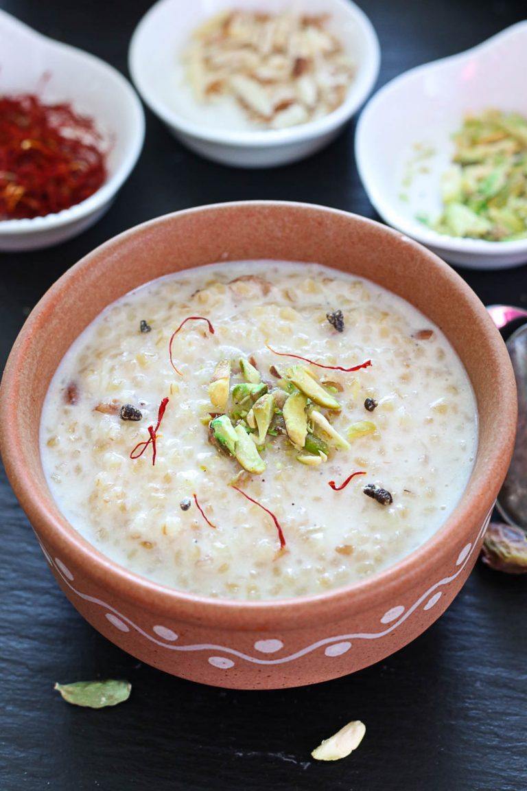Instant Pot Cracked Wheat Porridge - Meetha Daliya - Ruchiskitchen