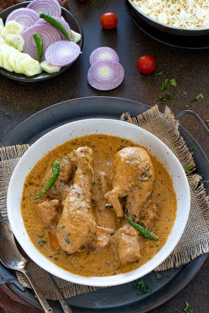 Mughlai Chicken Curry (How to make Mughlai Chicken) - Ruchiskitchen