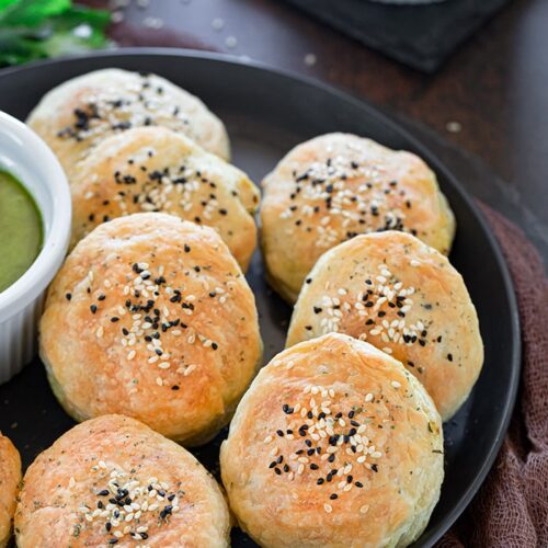 Spicy Paneer Puffs ( Paneer Puff Pastry Patties) - Ruchiskitchen