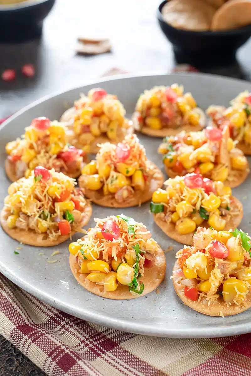 Spicy Masala Corn Chaat ( Corn Chaat) - Ruchiskitchen